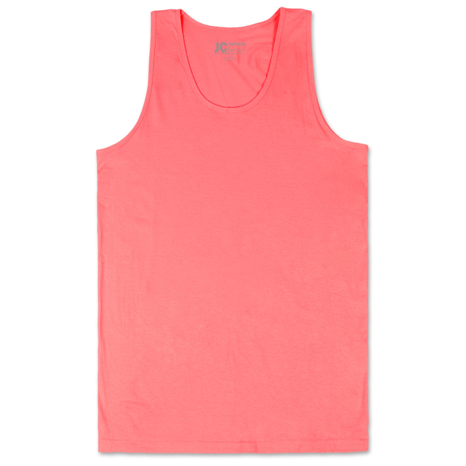 Basic Solid Jersey Tank Top (Coral) – JC DISTRO